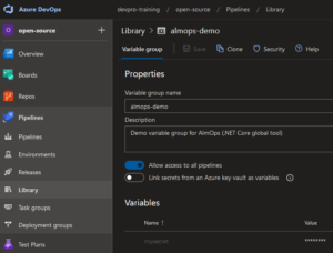 Update a Library variable from a pipeline in Azure DevOps – Bertrand ...